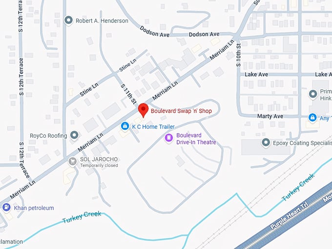 16. boulevard swap 'n' shop map