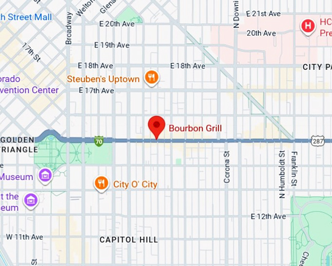 16. bourbon grill map