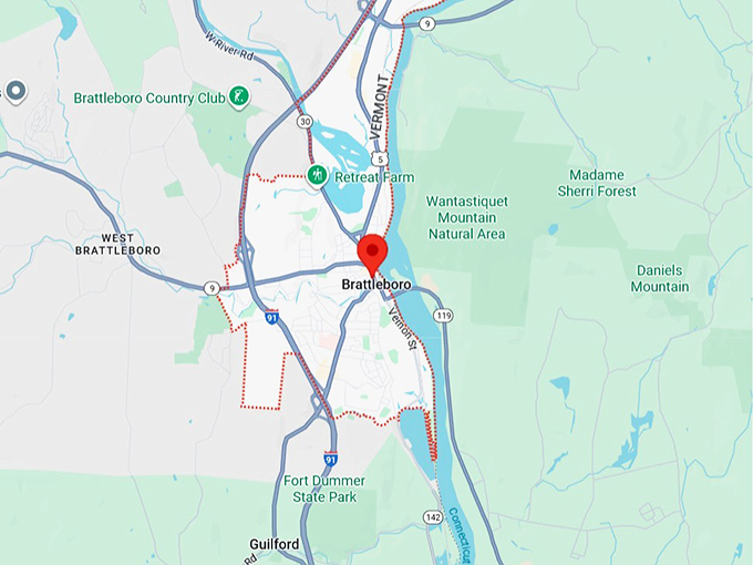 brattleboro, vt map