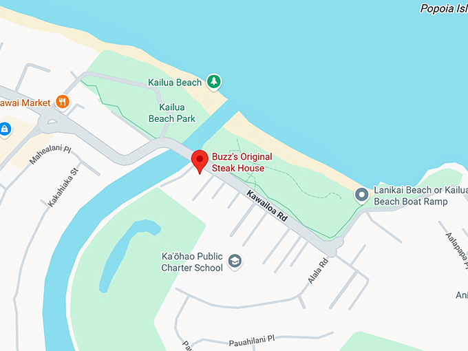 buzz's original steak house map