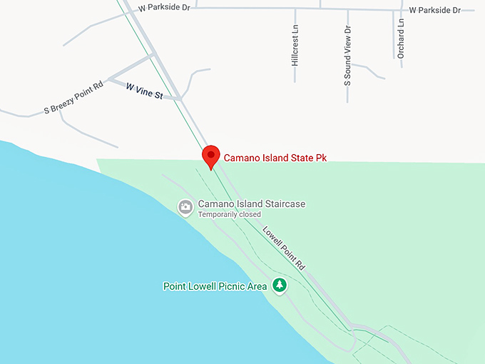 16. camano island state park map