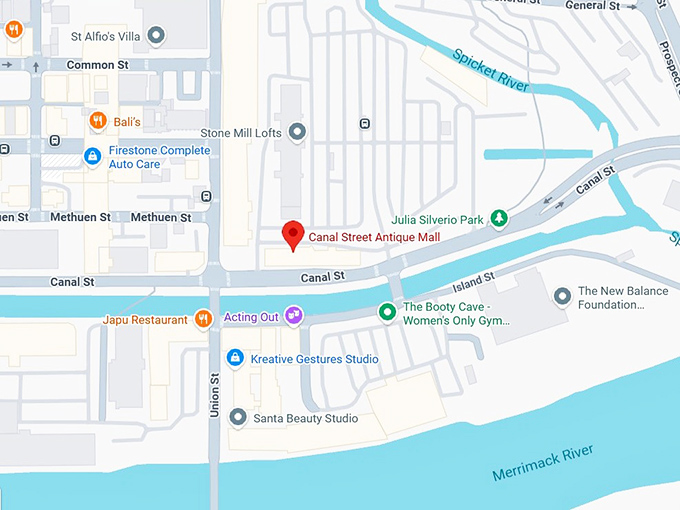 16. canal street antique mall map