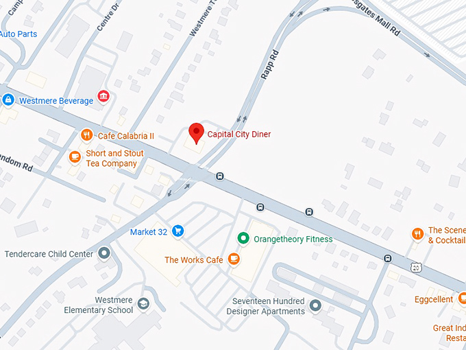capital city diner map