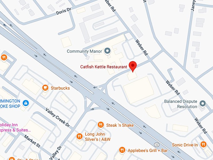 catfish kettle restaurant map