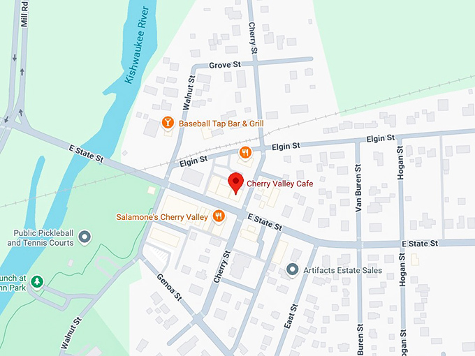 16. cherry valley cafe map