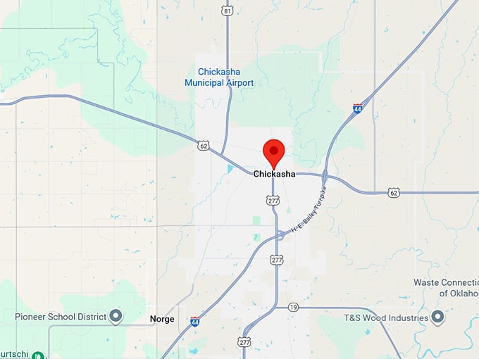 16. chickasha ok map