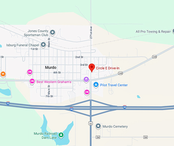 16. circle e drive in map