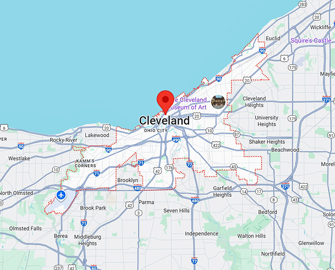 16. cleveland map