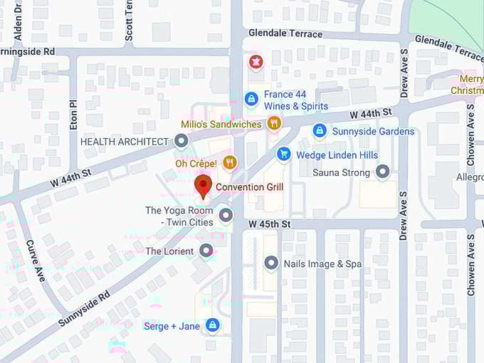 16. convention grill map