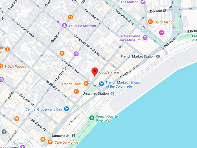 16. coop&rsquo;s place map