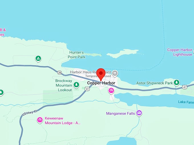 16. copper harbor mi map