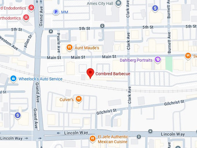 16. cornbred barbecue map