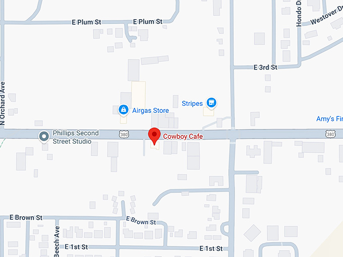 cowboy cafe map