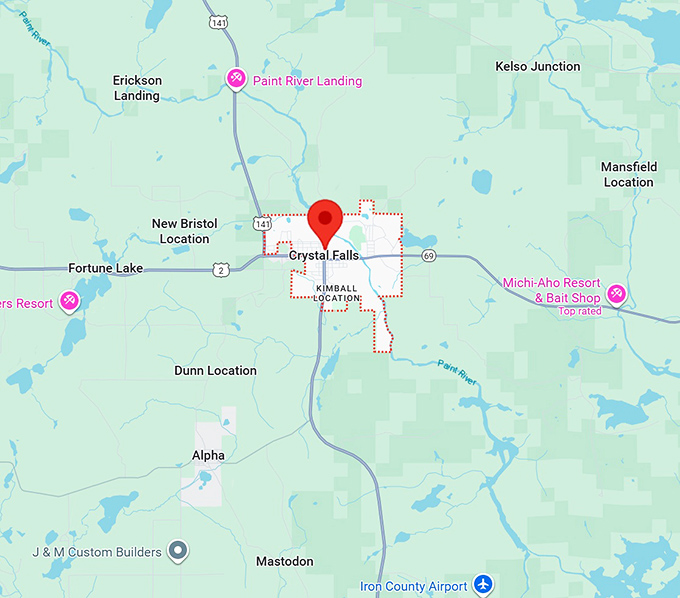 16. crystal falls map