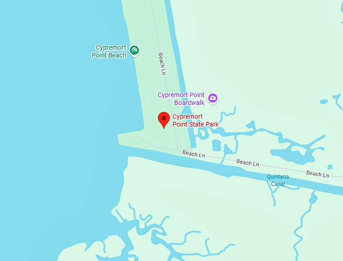 16. cypremort point state park map