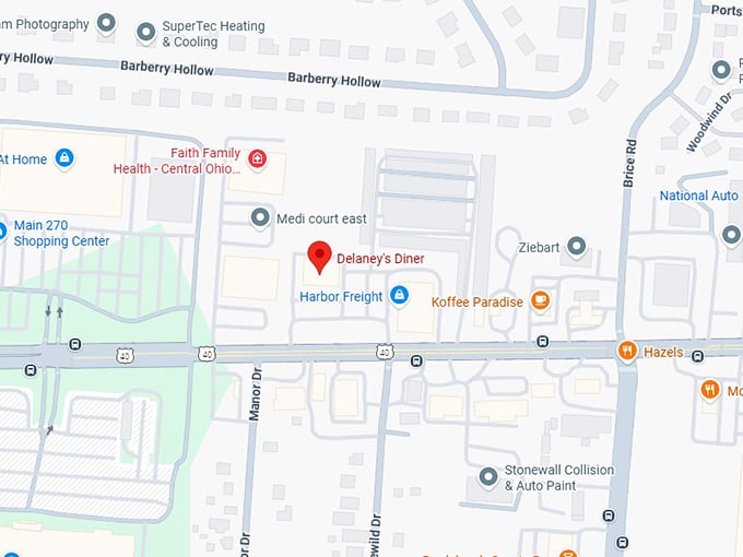 16. delaney's diner map