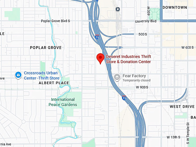 16. deseret industries thrift store & donation center (743 west 700 s) map