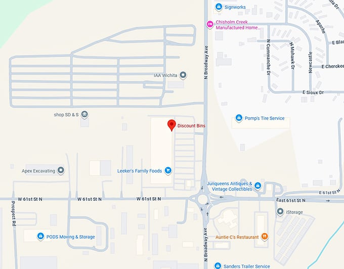 16. discount bins map