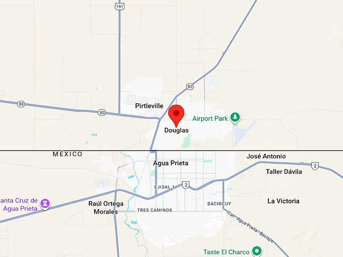 16. douglas az map