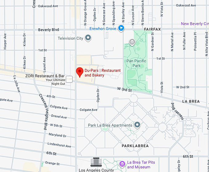 16. du pars restaurant and bakery map