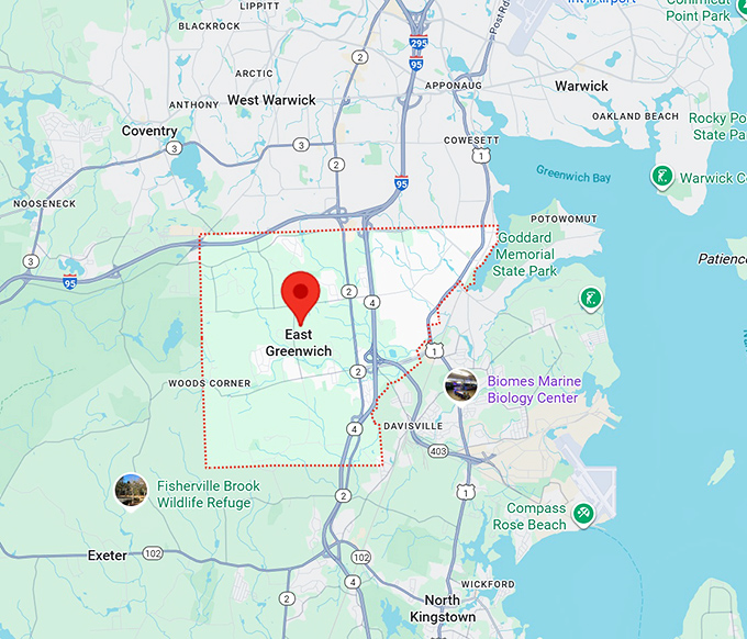 16. east greenwich map
