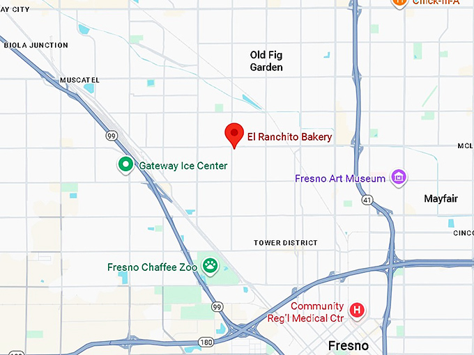 16. el ranchito bakery map