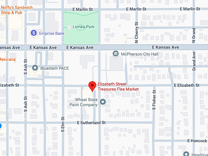 16. elizabeth street treasures flea market map