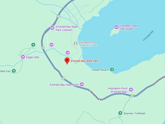16. emerald bay state park map