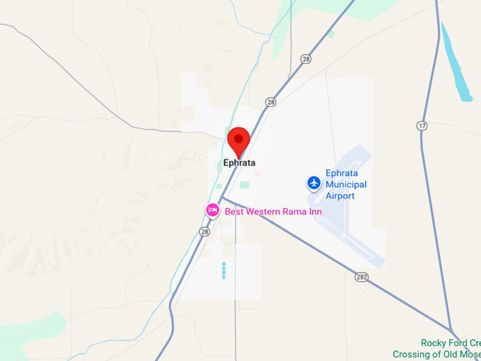 ephrata wa map