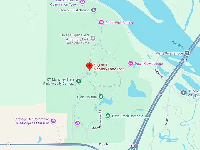 16. eugene t. mahoney state park map