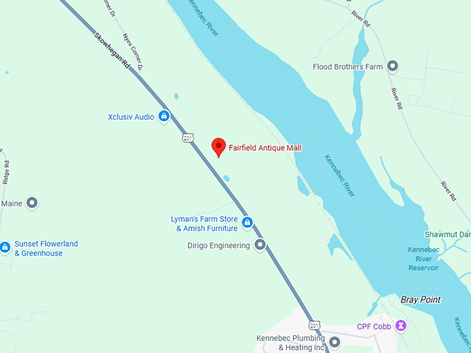 16. fairfield antique mall map