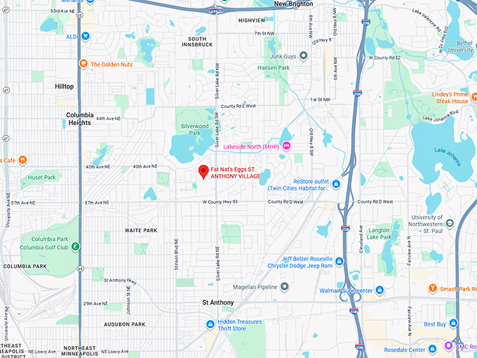 16. fat nat's eggs st anthony village map