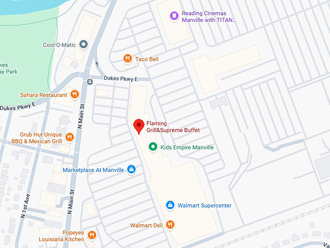 16. flaming grill&supreme buffet map