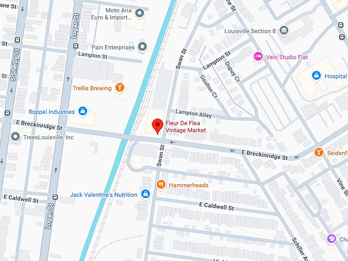 16. fleur de flea vintage market map