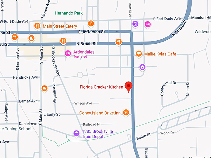 16. florida cracker kitchen map