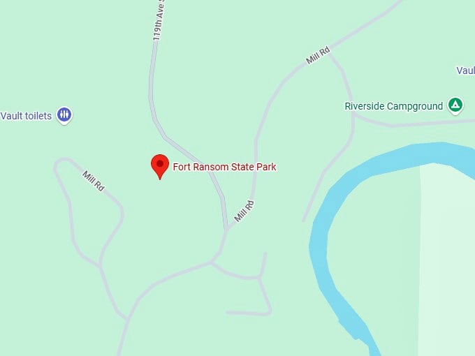 16. fort ransom state park map