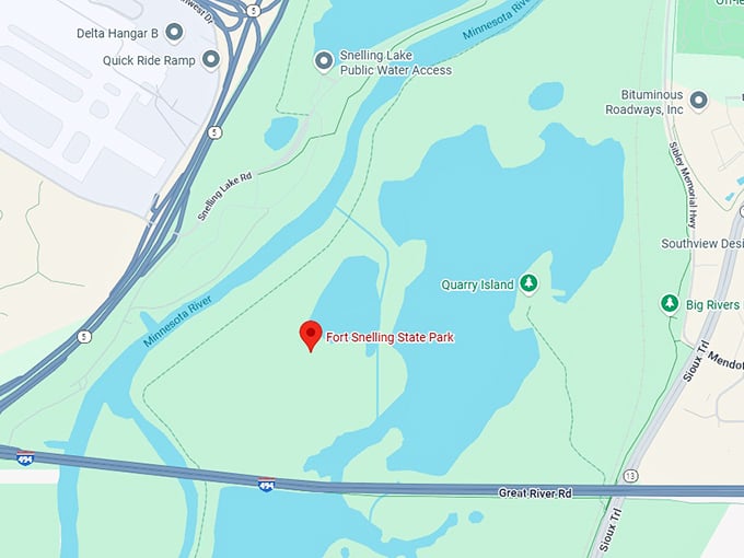 fort snelling state park map