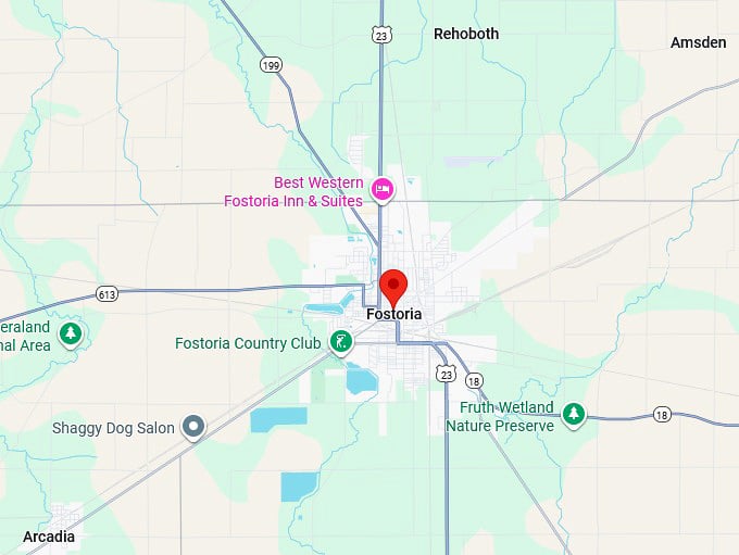 16. fostoria map