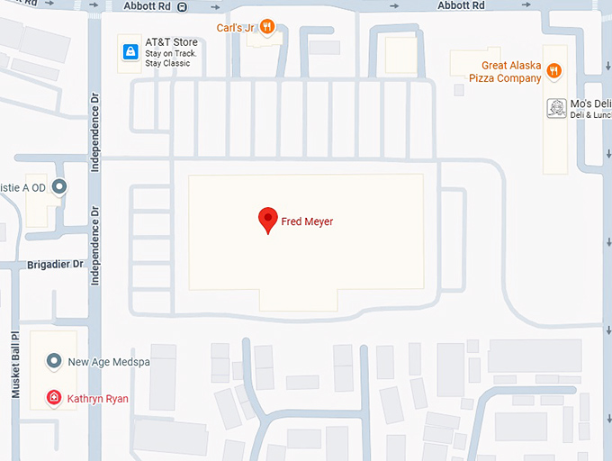 16. fred meyer (2300 abbott rd) map