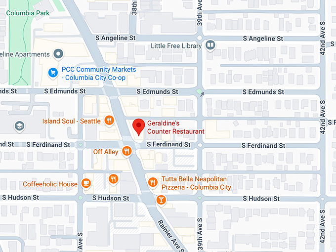 geraldine's counter restaurant map