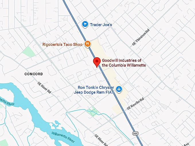16. goodwill industries of the columbia willamette ( 16255 se mcloughlin blvd) map