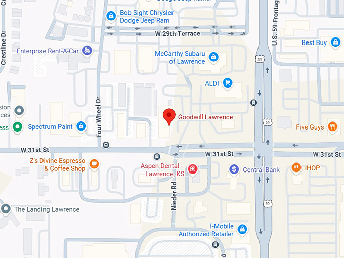 16. goodwill lawerence map