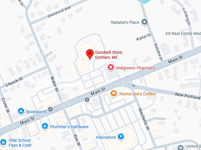 16. goodwill store gorham, me map