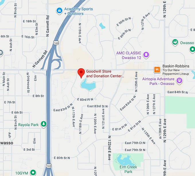 16. goodwill store and donation center (owasso) map