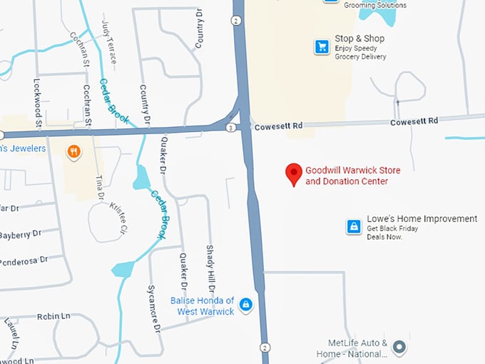 16. goodwill warwick store and donation center map