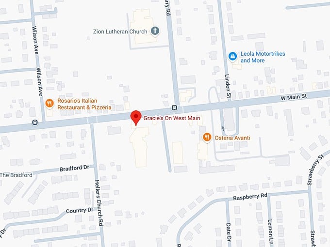 16. gracie's on west main map