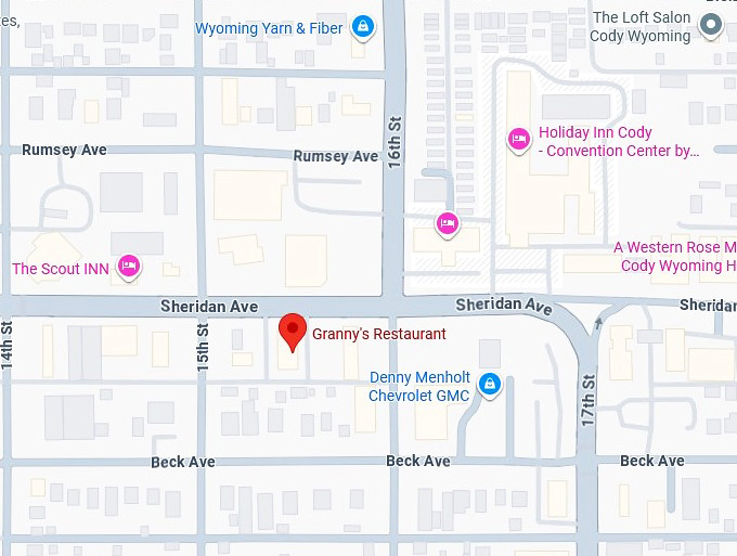 16. granny's restaurant map