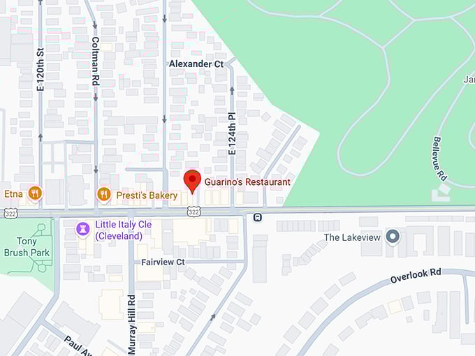 16. guarino's restaurant map