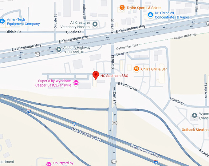 16. hq southern bbq map