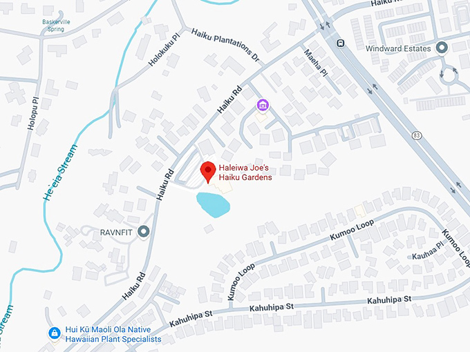 16. haleiwa joe's haiku gardens map